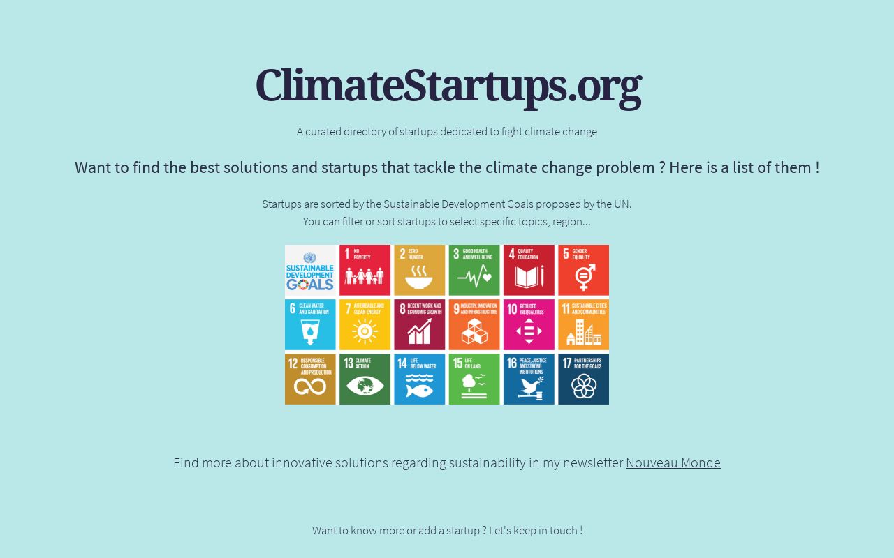 Climate Startups